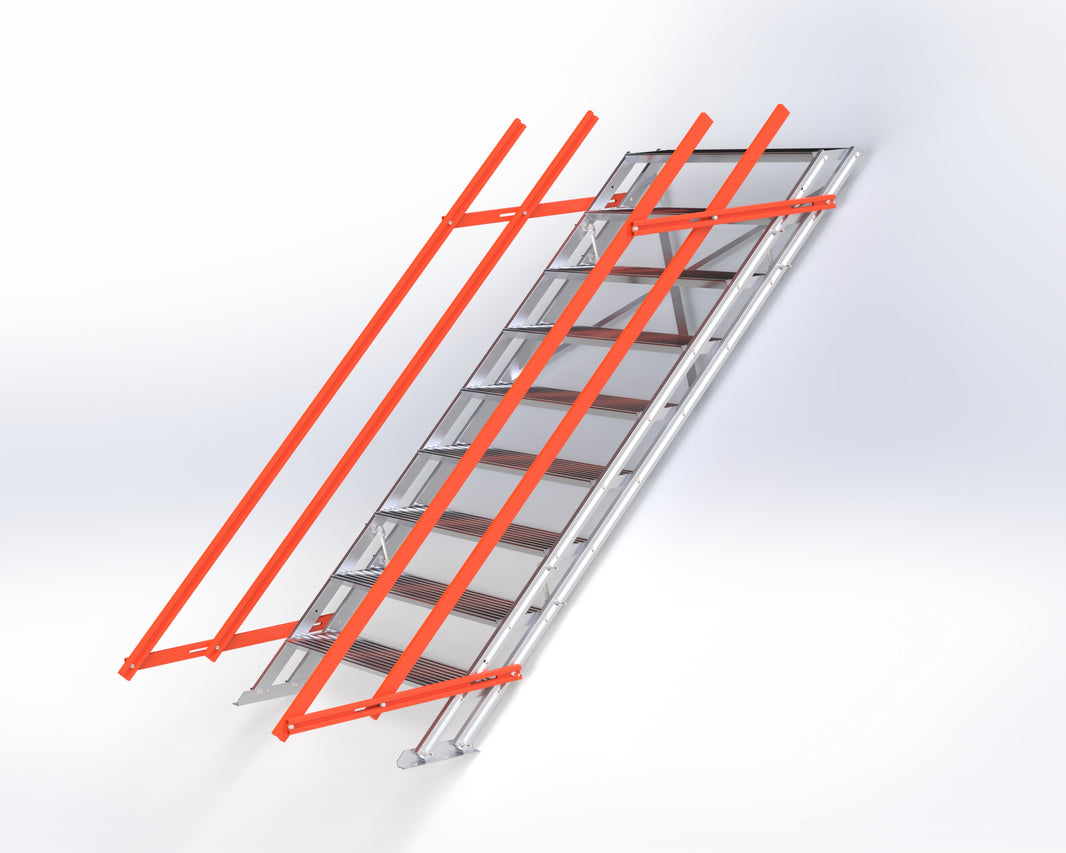 Narrow Adjustable Stairs for Scaffolds | Turbo Aluminium